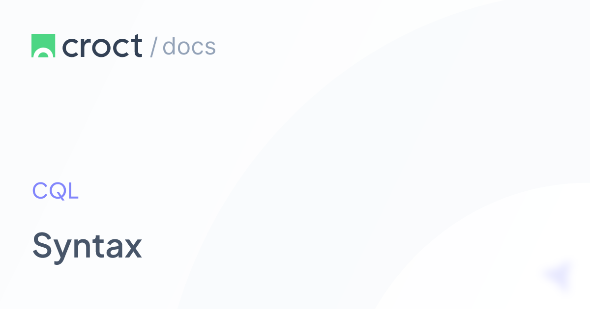 Syntax | Croct Documentation