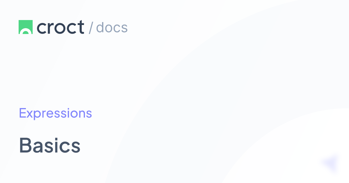 Basics | Croct Documentation